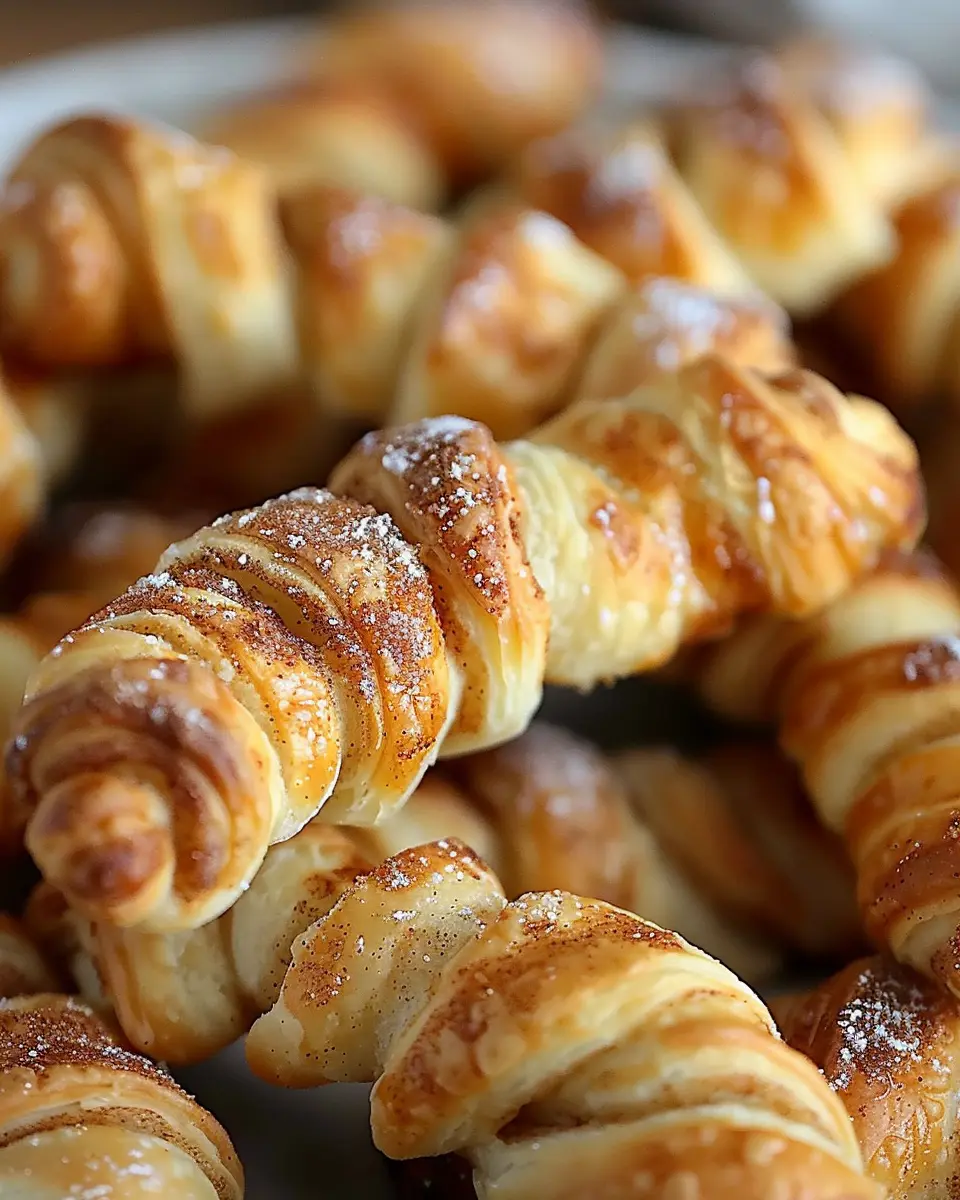 crescent roll cinnamon twists