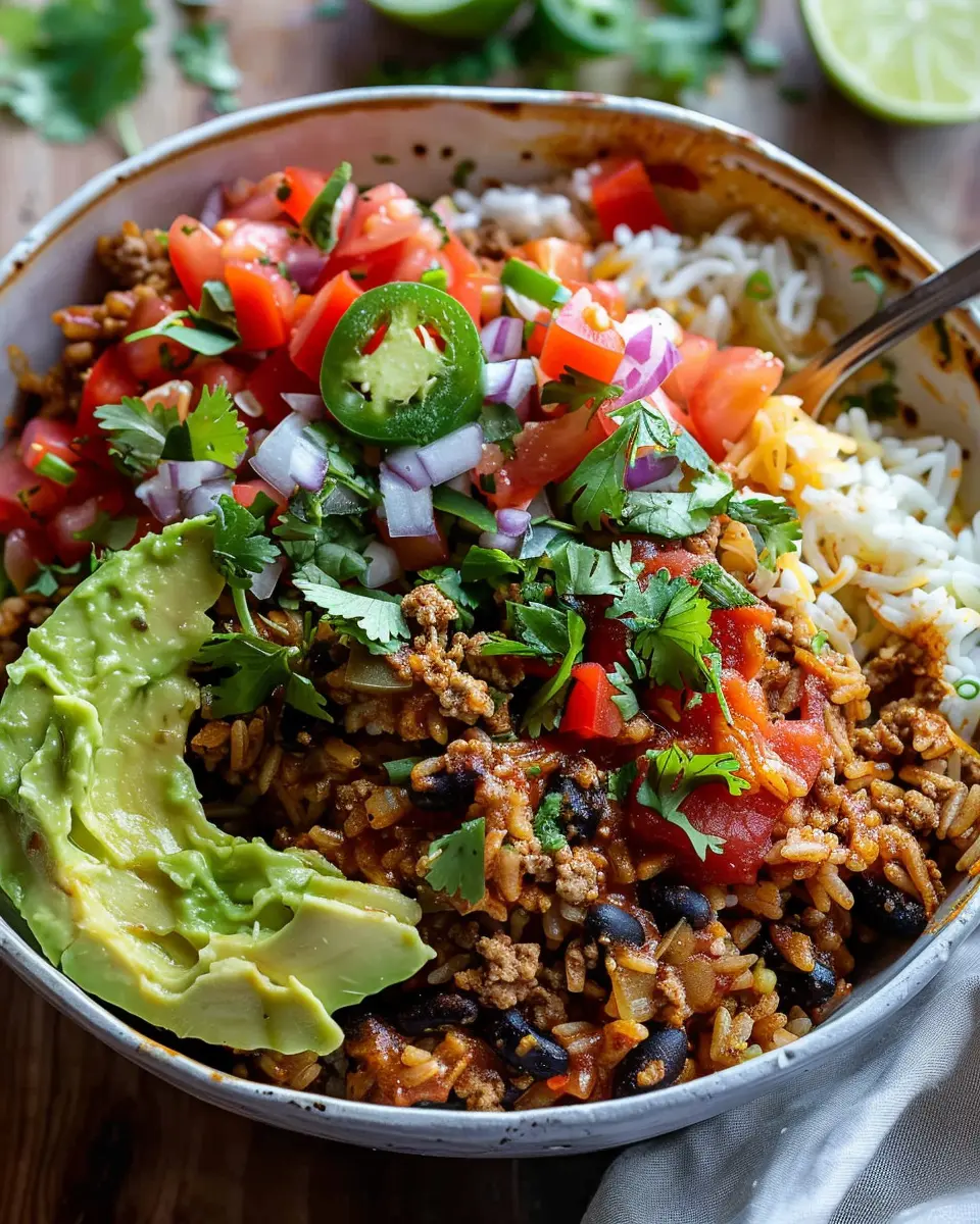 taco rice bowl