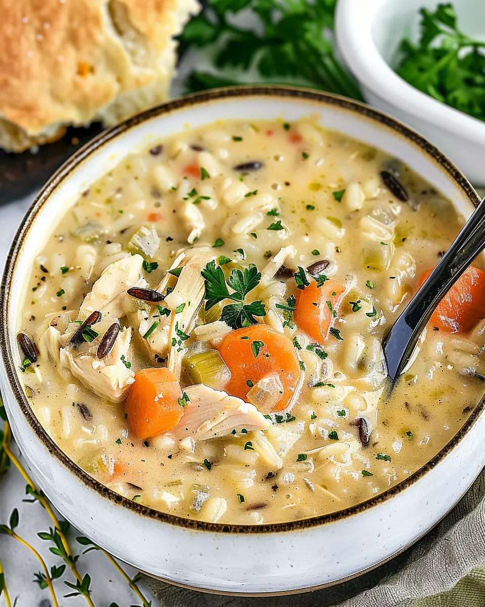 Crockpot Chicken Wild Rice Soup